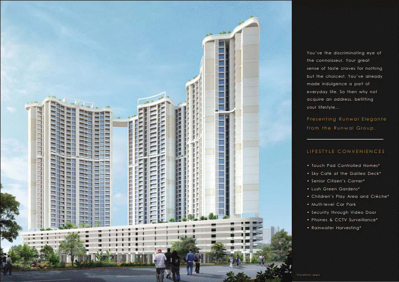 Runwal Elegante Tower-B (1535 Sq.Ft. to 2625 Sq.Ft.)